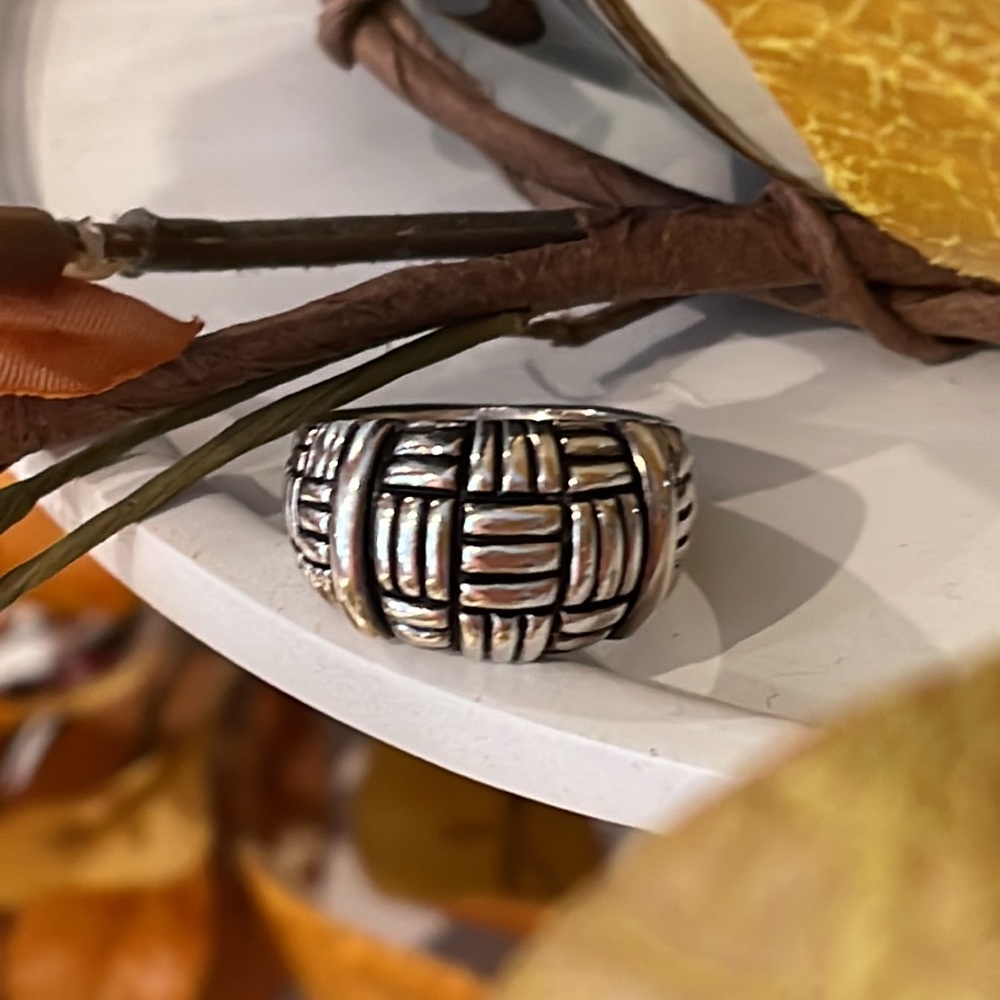 925 Stamped Sterling Silver Bold Dome Status Ring.Siz… - Gem